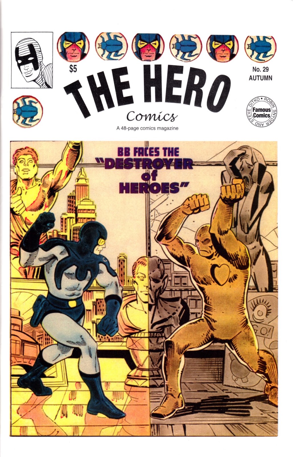 Ditko Comics: New & Upcoming Ditko - THE HERO COMICS #29 and OVERTURE