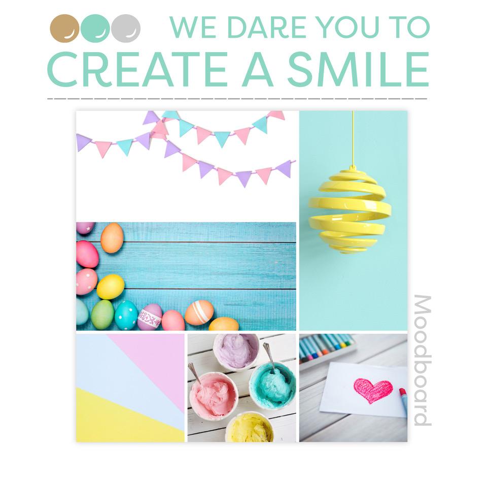 Create a smile: We dare you to create a smile - Mood board