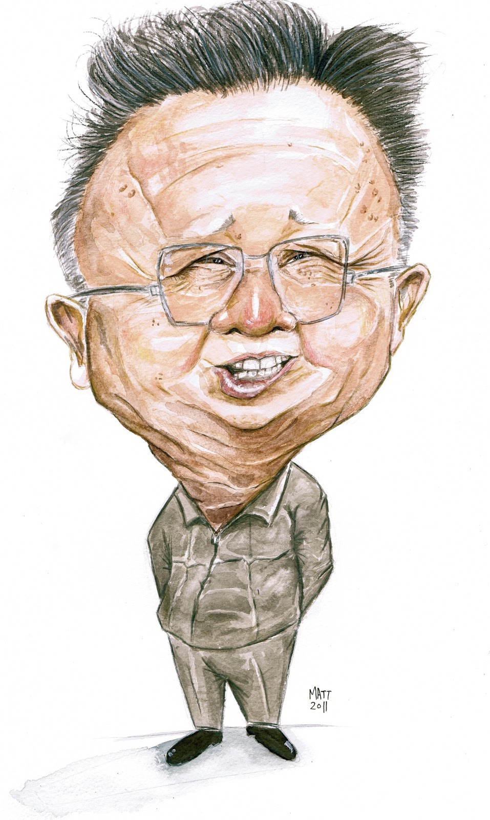 Matt Ryder Caricature: Kim Jong Il
