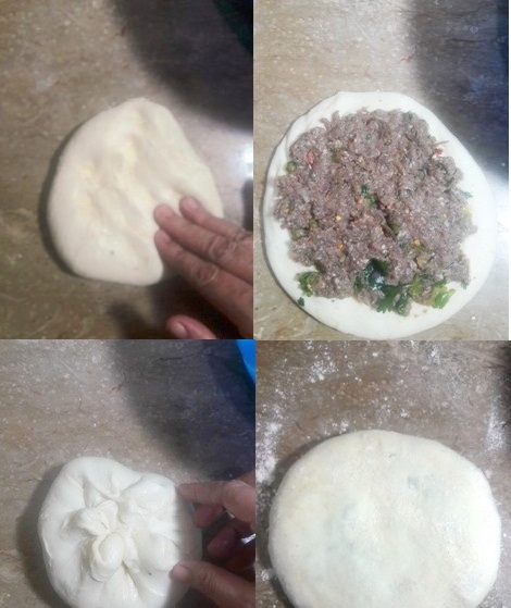 Stuffed Keema Naan Recipe - Yummy Traditional