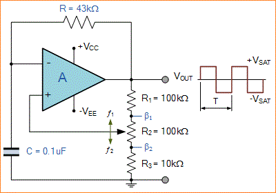 Op-amp Multivibrator - Belajar Elektronika
