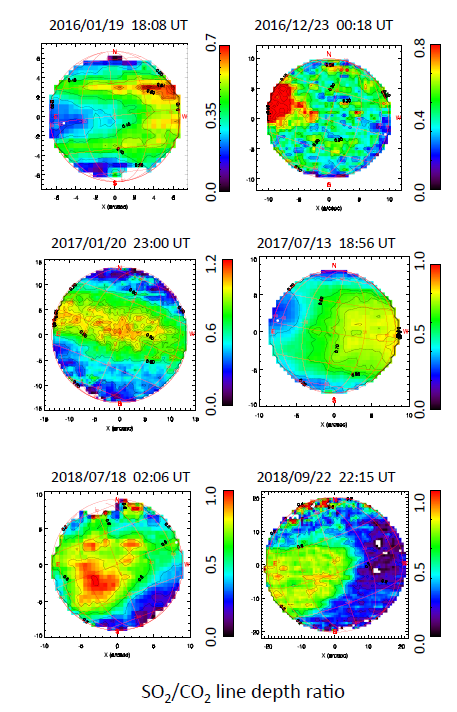 Sciency Thoughts: Sulphur dioxide plumes in the atmosphere of Venus.