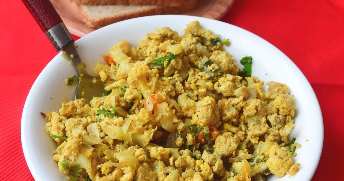 Poornima's Cook Book: Cauliflower Muttai Podimas / Cauliflower Egg Bhurji