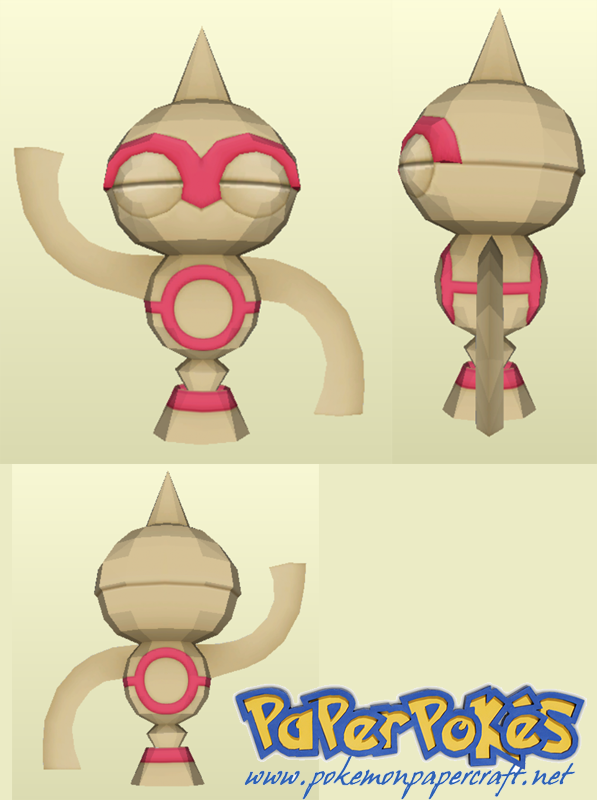 PaperPokés - Pokémon Papercraft: BALTOY