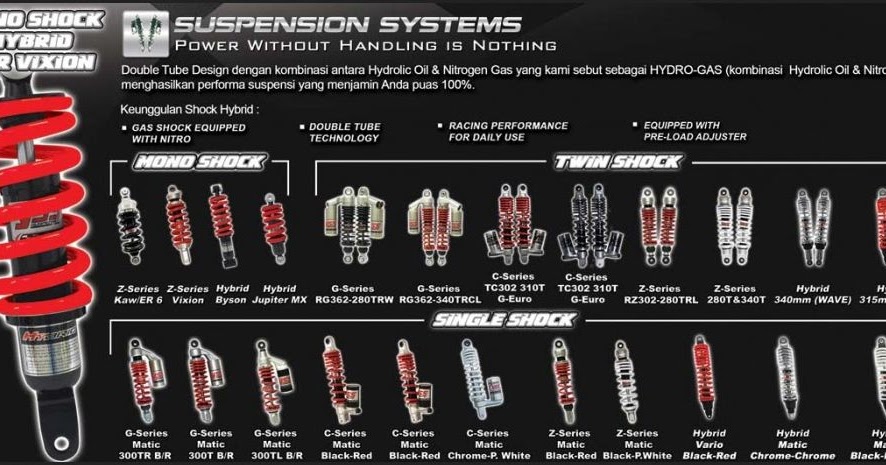 Monoshock YSS Suspension HYBRID Semua Motor Terbaru Desember 2016 ...