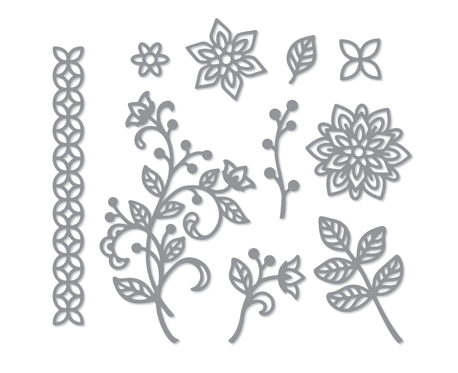 Stampin Up Flourish Thinlits
