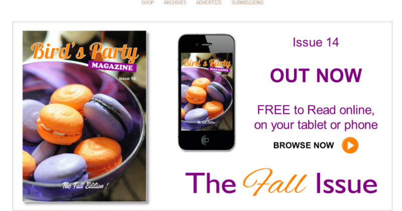 Bird's Party Ideas Magazine Site Makeover - Party Ideas | Party ...