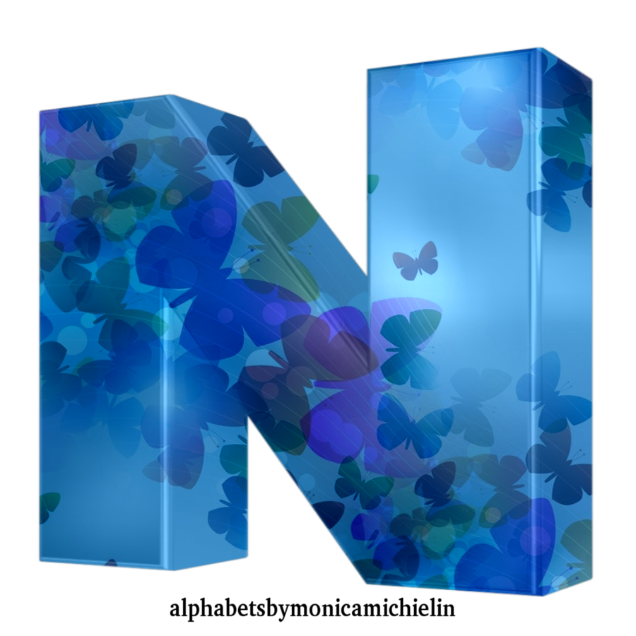 M. Michielin Alphabets: BLUE BUTTERFLY ALPHABET PNG, NUMBERS PNG, ICONS ...