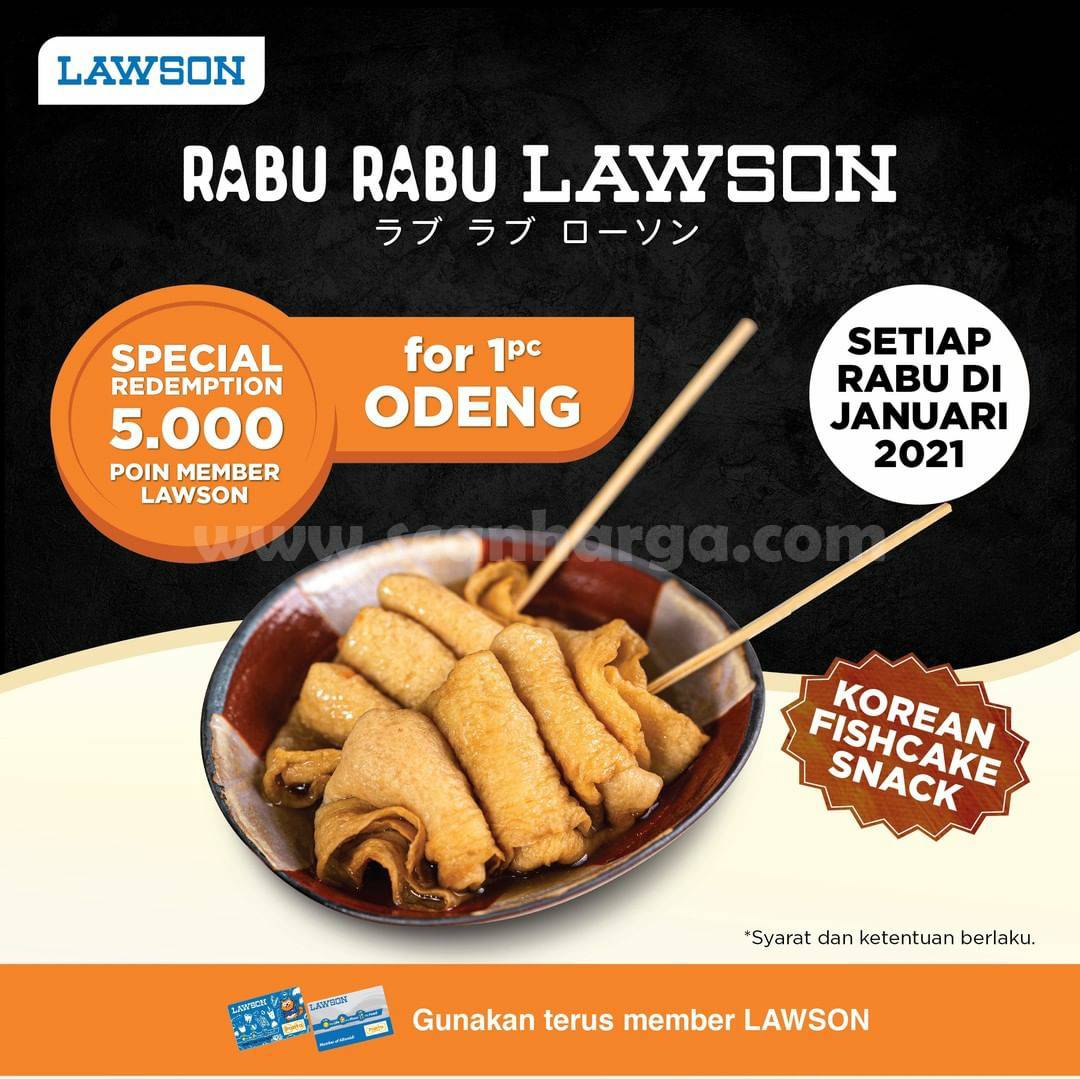 Lawson Promo Rabu Special Redemption untuk 1pcs Odeng - scanharga