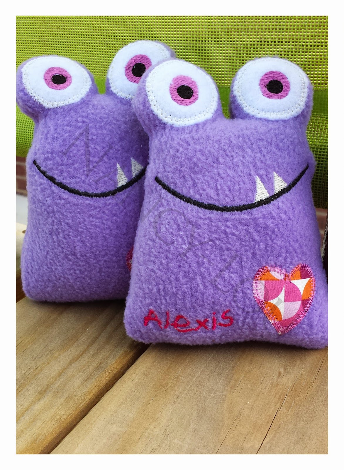 Machine Embroidery- In the hoop reviews : Love Monster and Ink Monster