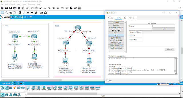 Cisco Packet Tracer - Konfigurasi Routing Information Protocol (RIP ...