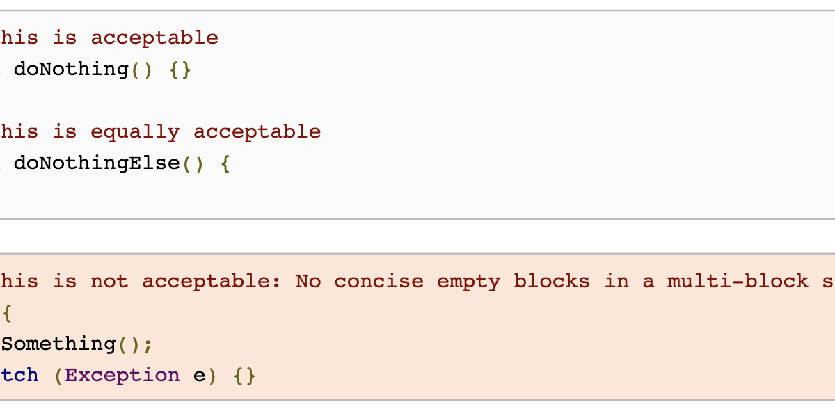撰寫程式規則 Google Java Style Guide 紀錄