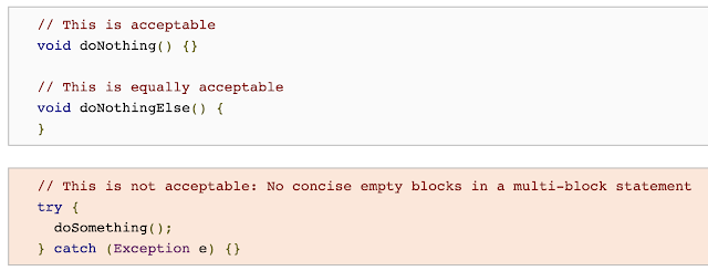 撰寫程式規則 Google Java Style Guide 紀錄