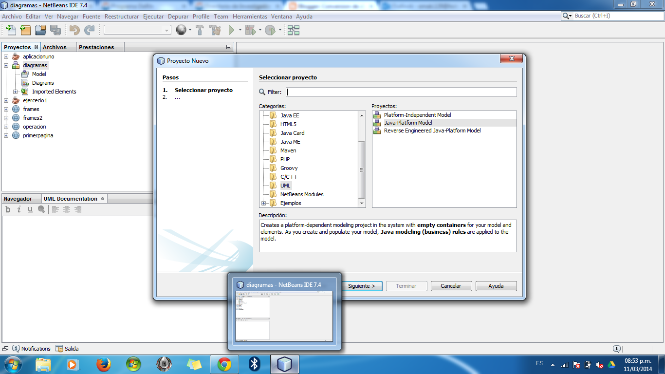 Conversion de diagrama UML a codigo java