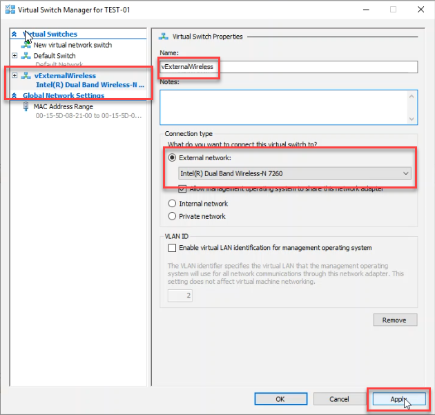 How to connect your Hyper-V VM to internet