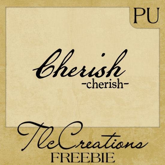 Create with TLC: Cherish Printable...