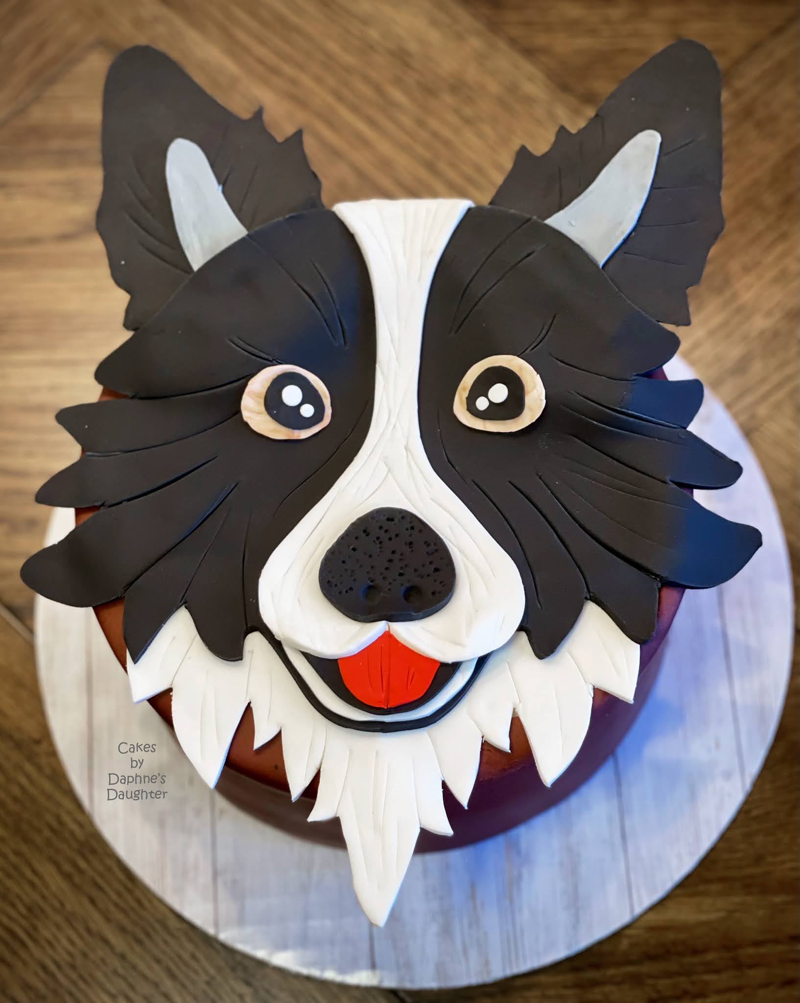 The Bake More: Super Easy Border Collie Cake
