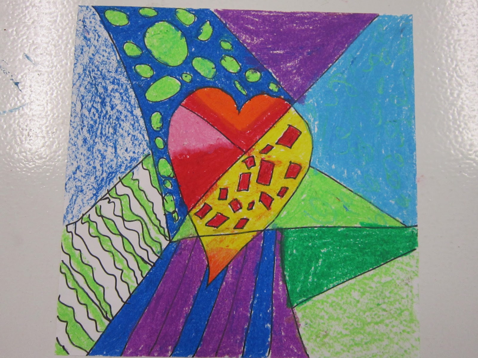 the creARTtivity spot: 4th Grade Warm / Cool Hearts