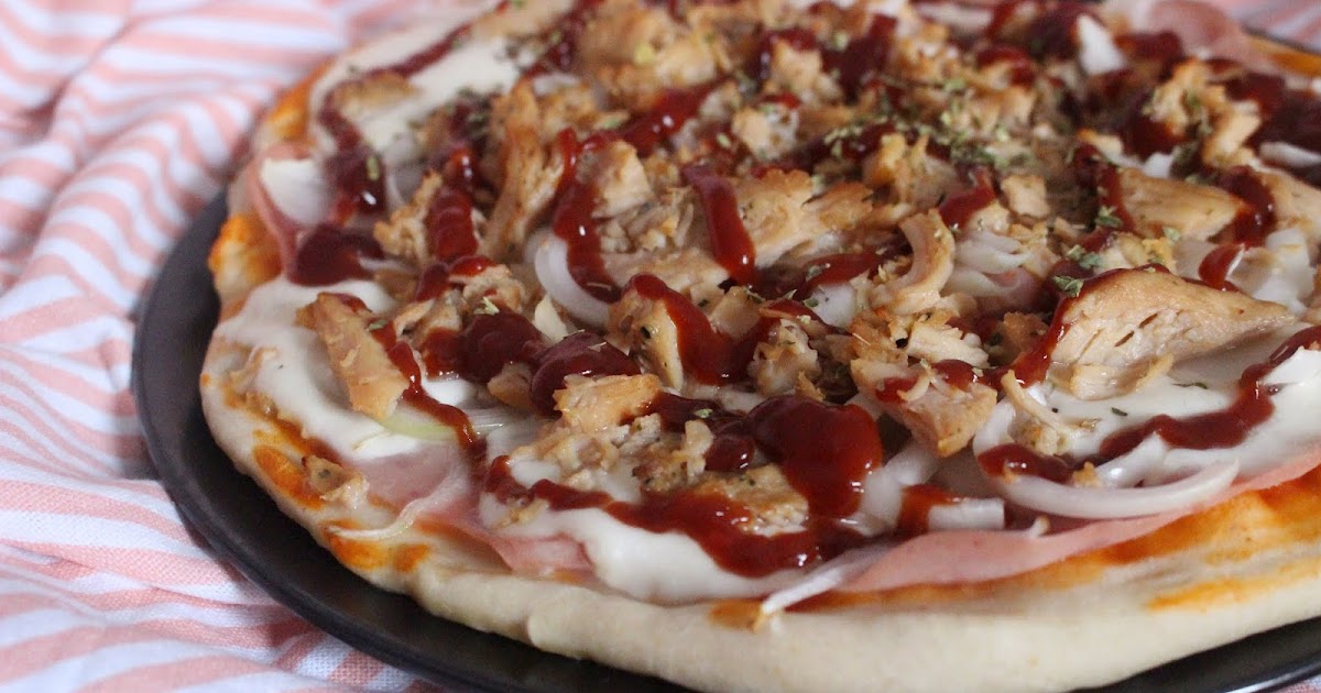 Pizza de pollo a la barbacoa