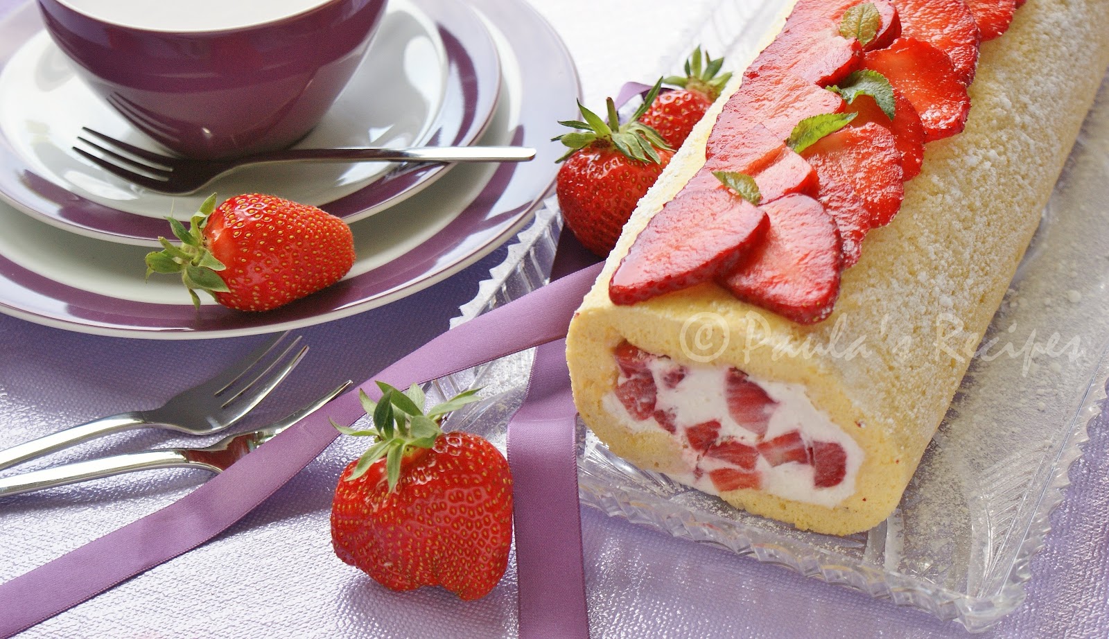 Paula's Recipes: Erdbeerrolle