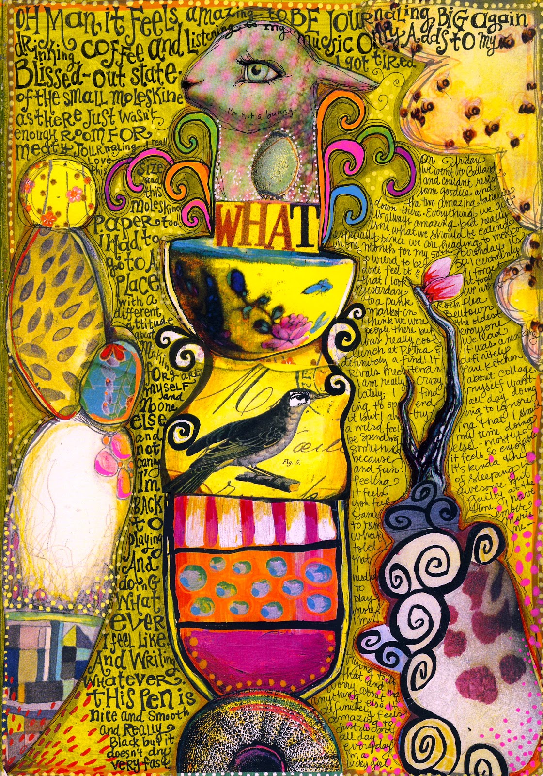 by Teesha Moore - ART JOURNALING