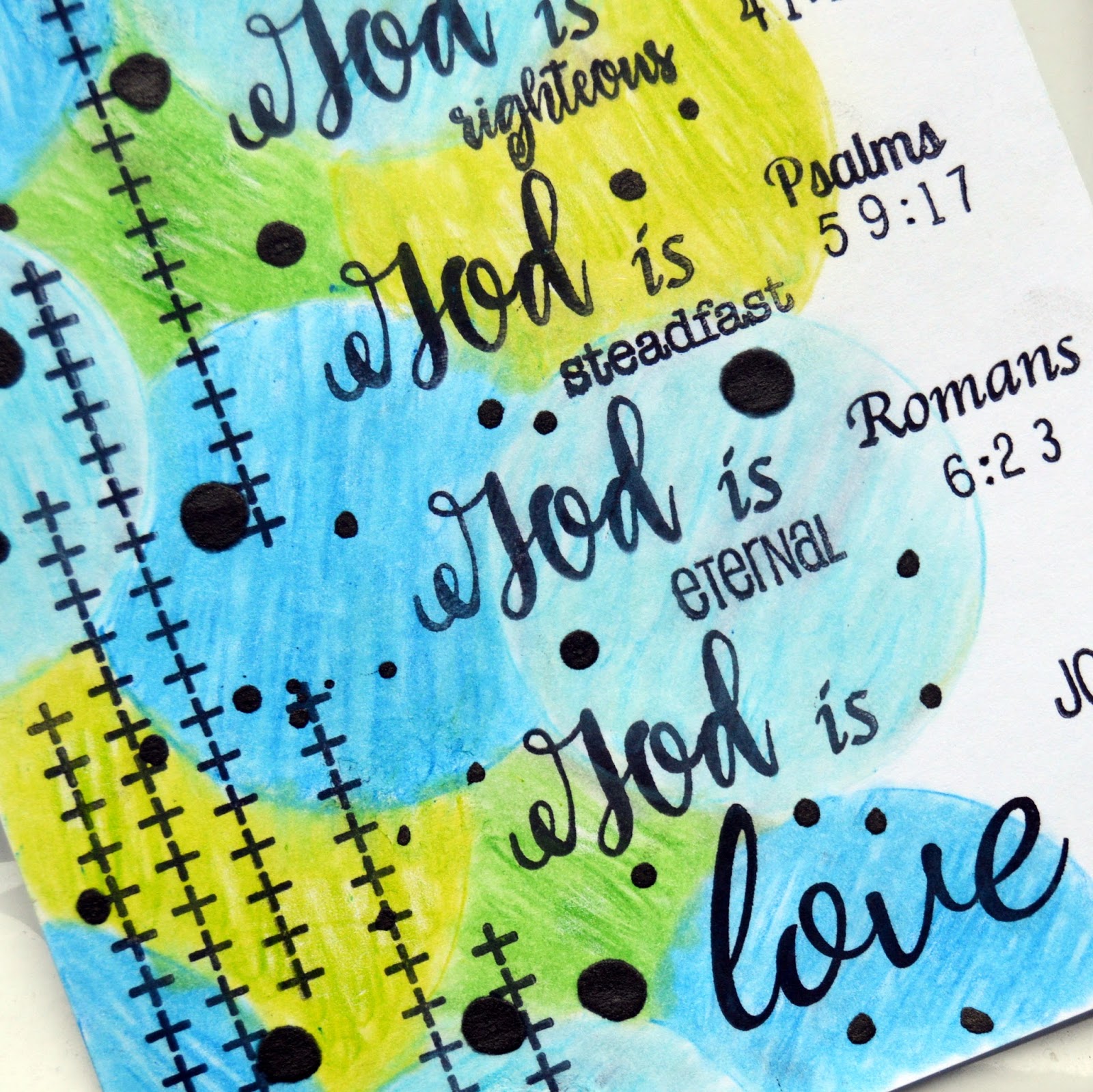 SRM Stickers: God Is... Bible Journaling by Christine