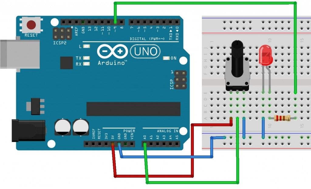 Lesson 6: Potentionmeter & LED