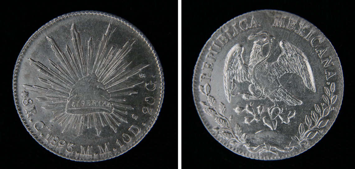 Monedas de México / Monedas Históricas: 8 Reales, República Mexicana