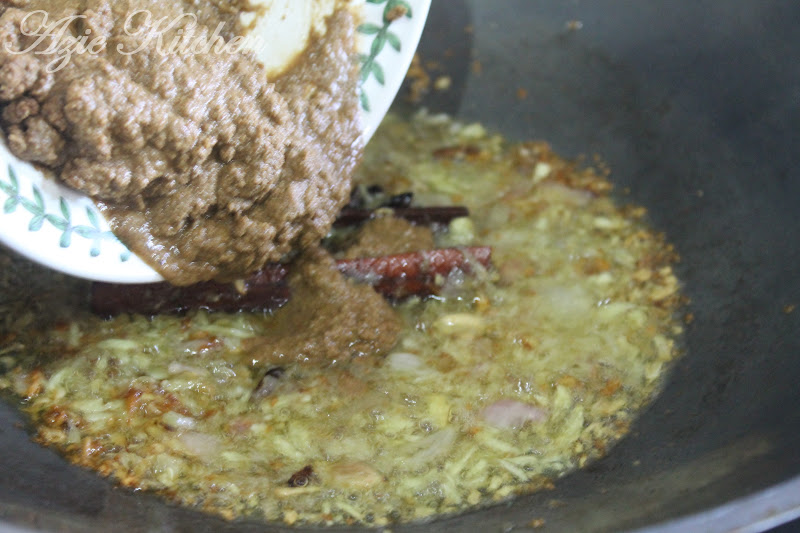 Beriani Daging Kambing - Azie Kitchen