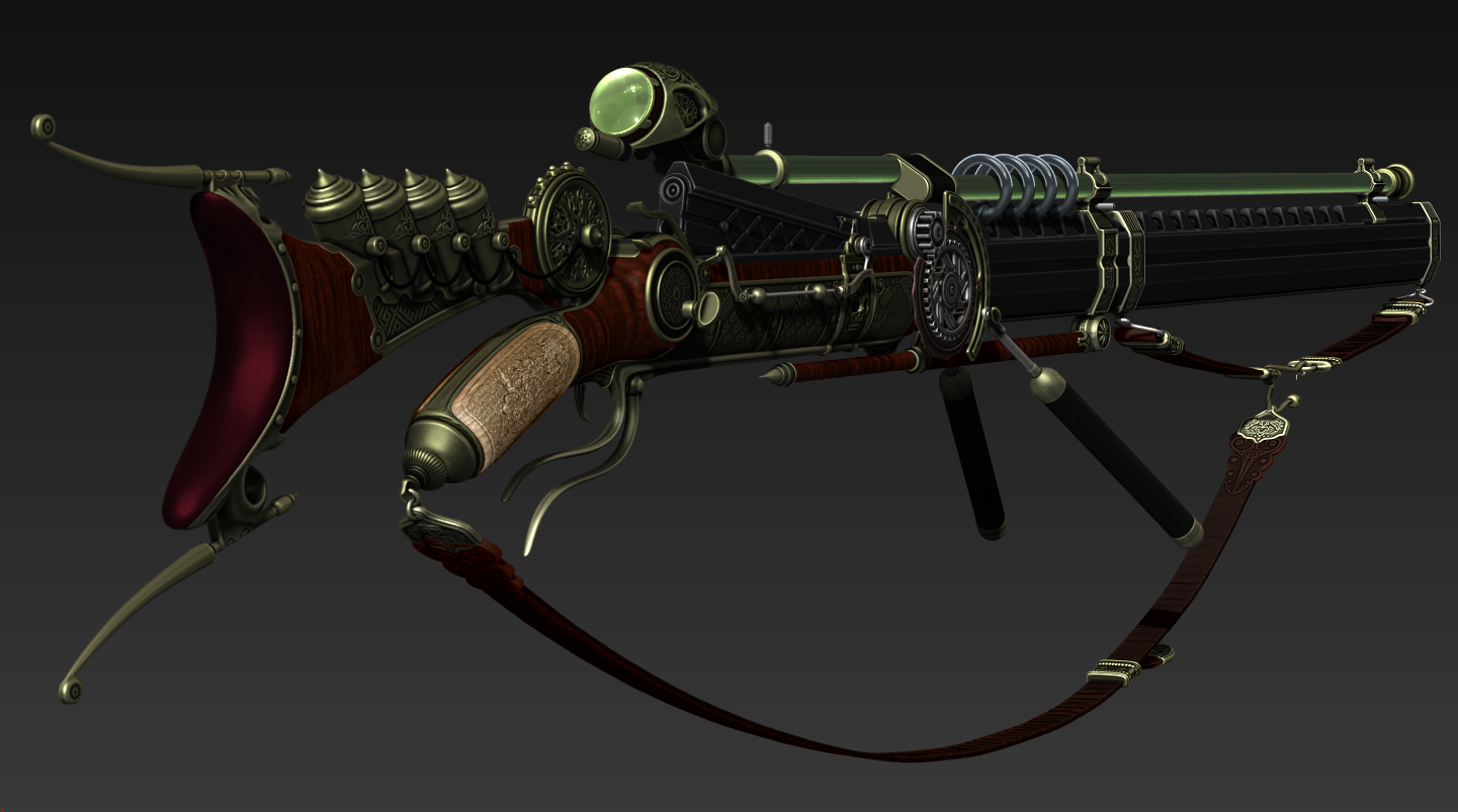Mowrer Art Steampunk Frankenstein and more: Steampunk Aether rifle new ...