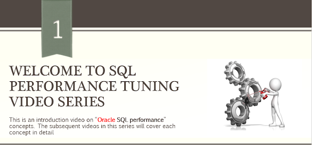 Siva Academy: ORACLE SQL Performance Tuning videos