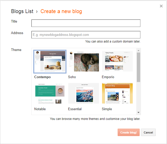 Step By Step guide to Create a Blog on Blogger. How To Create Blog
