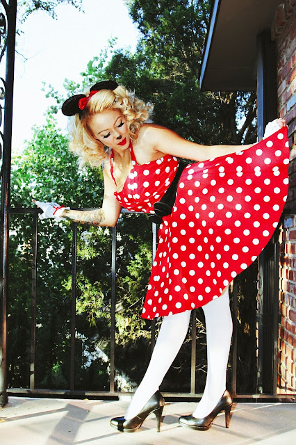 Minnie Mouse Pinup Style Portraits for Halloween - Stel Bailey