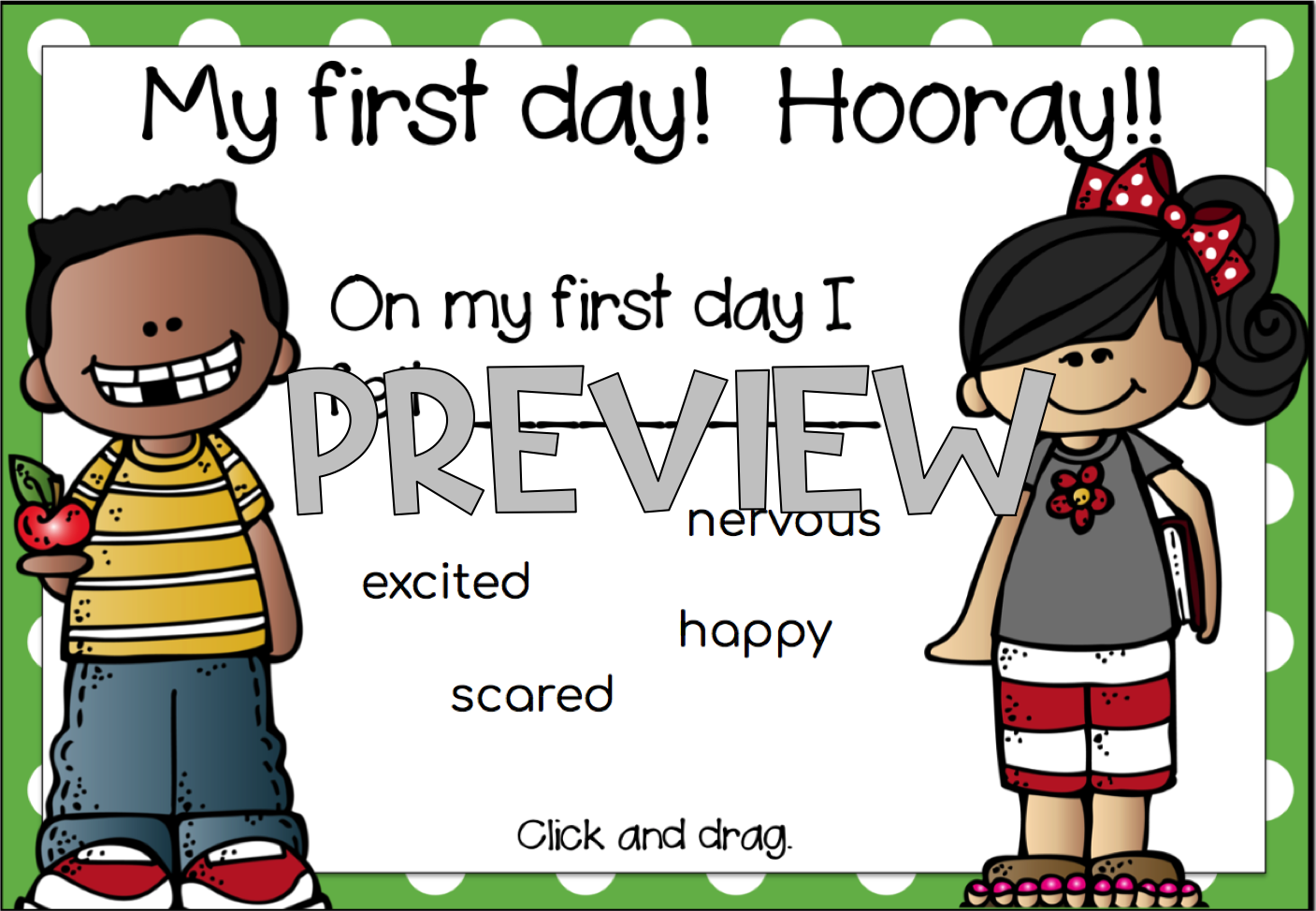 1st Grade Hip Hip Hooray!: First Day Hooray!