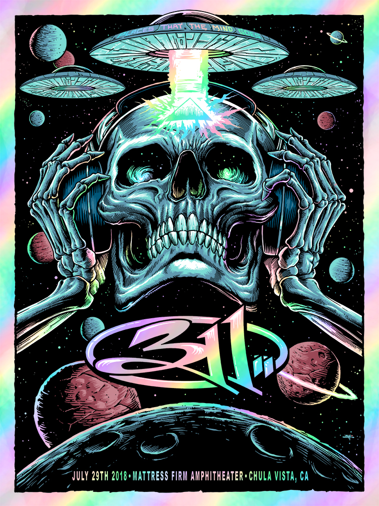 INSIDE THE ROCK POSTER FRAME BLOG: Brandon Heart 311 Chula Vista Poster ...