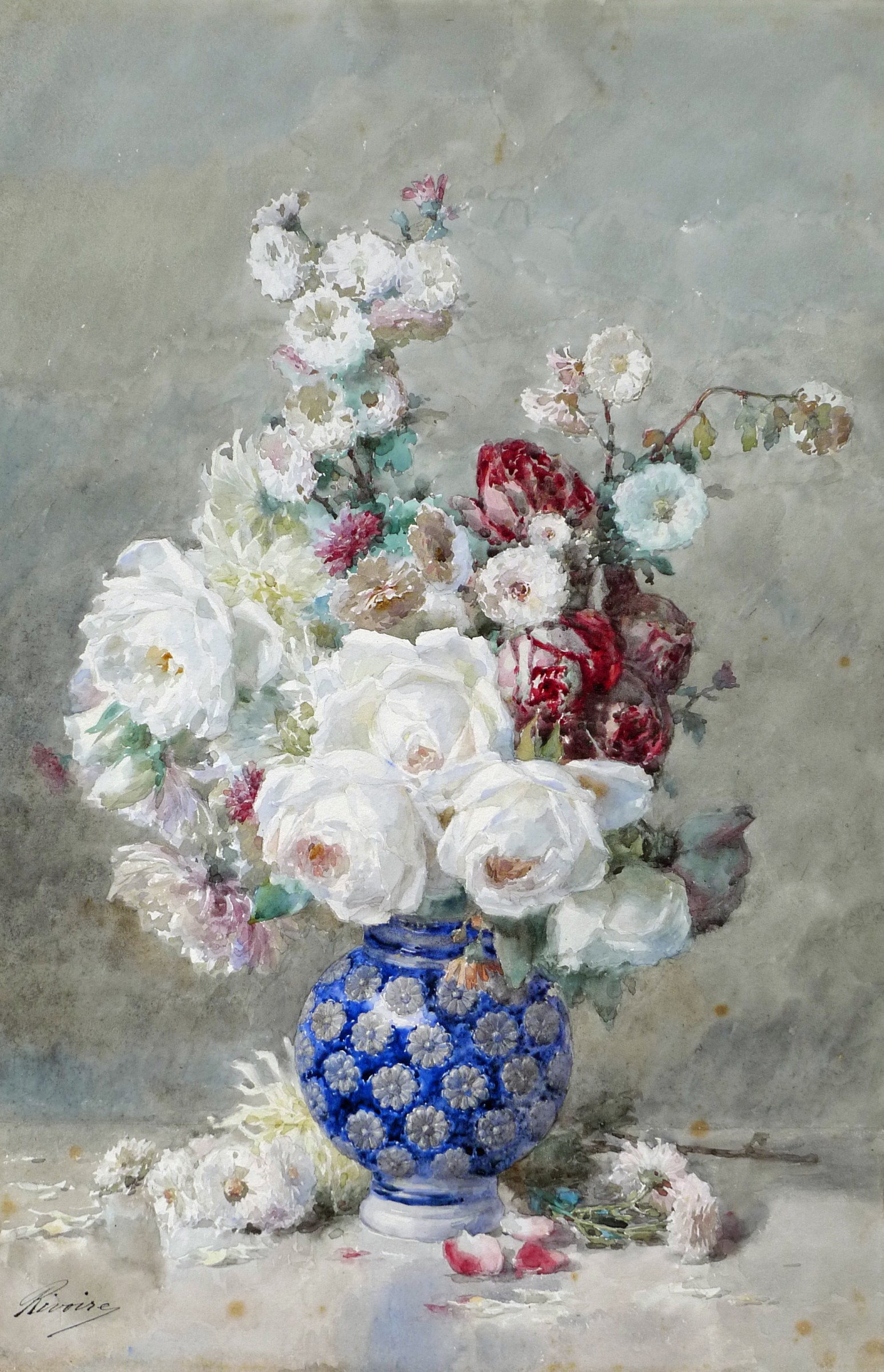 Francois Rivoire (1842-1919) Flowers painter | Tutt'Art@ Masters