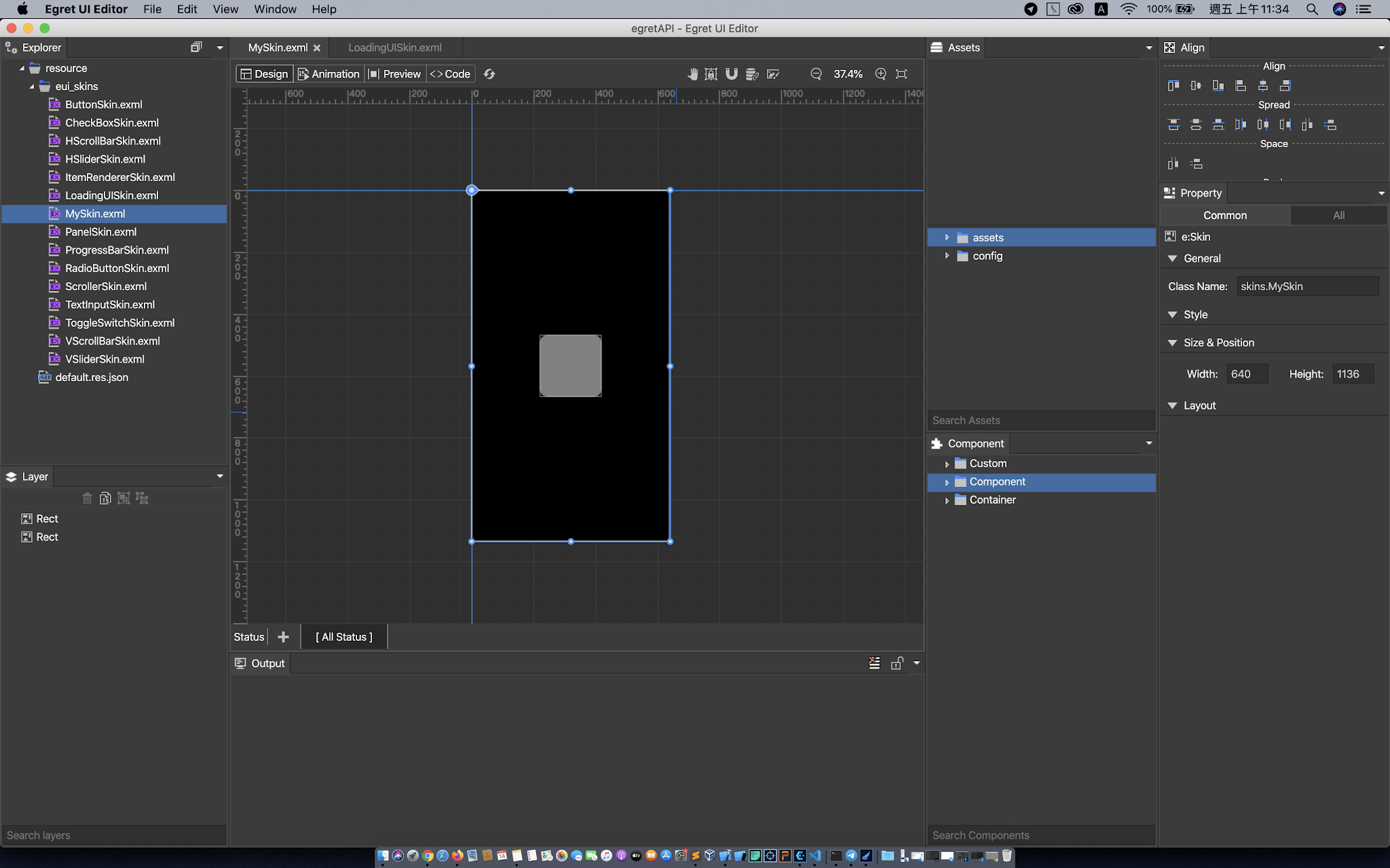 eui-eui.Rect ~ Egret Engine API 範例