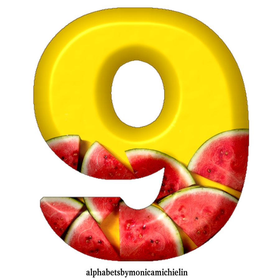 M. Michielin Alphabets: WATERMELON FRUIT YELLOW ALPHABET, ALFABETO ...