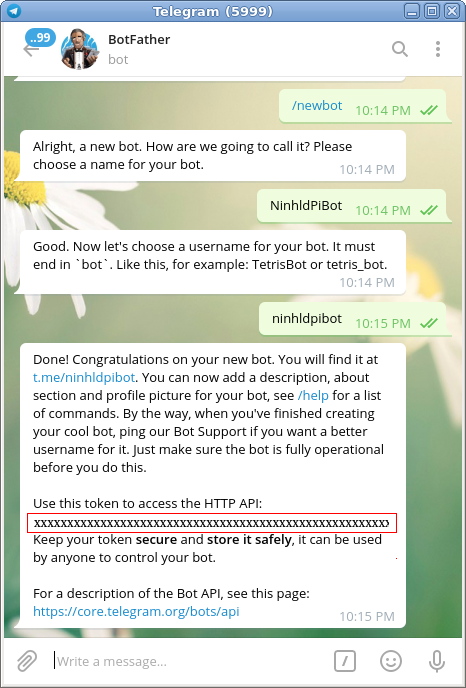 Google Apps Script and Telegram bot
