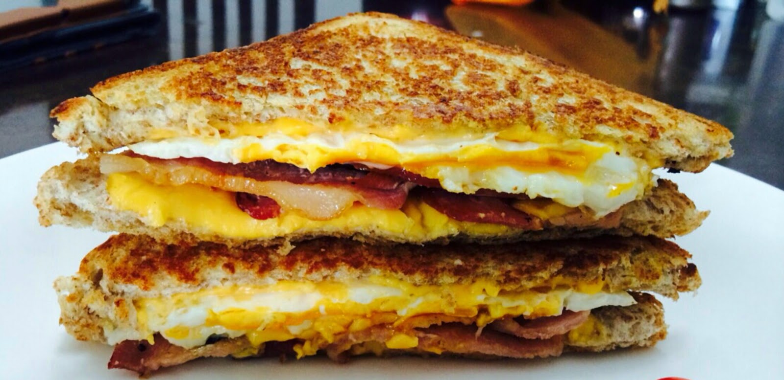 Serious About Butter: Bacon, Egg and Maple Grilled Cheese Sandwich