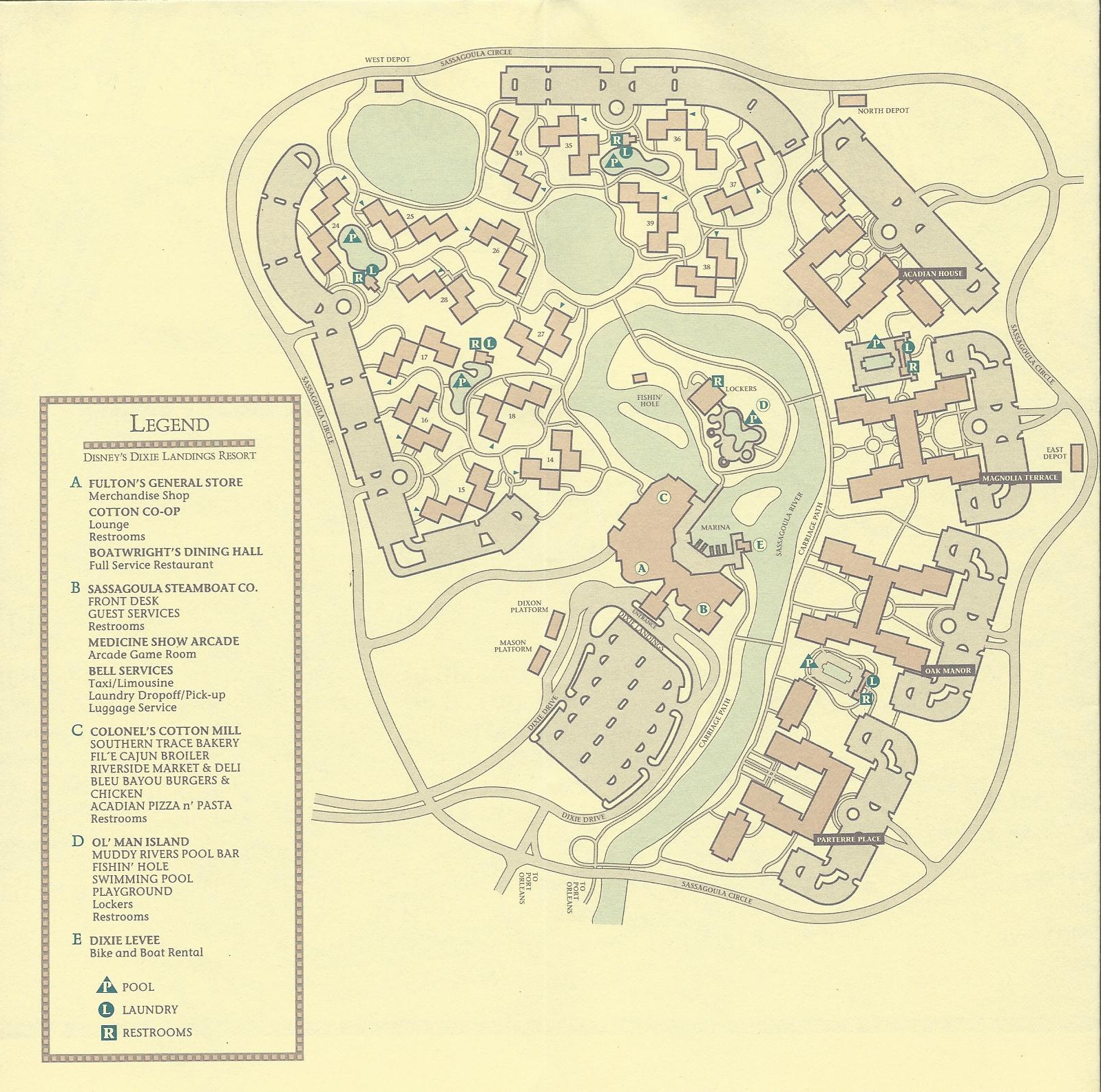 Disney Vacation Kingdom: Dixie Landings Guest Atlas