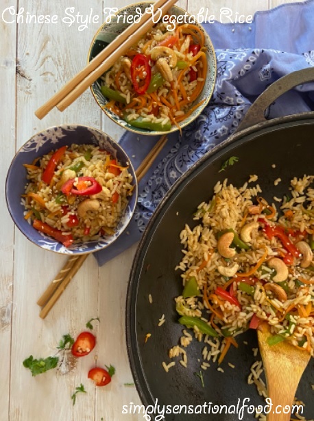 Chinese Style Fried Vegetable Rice | simply.food
