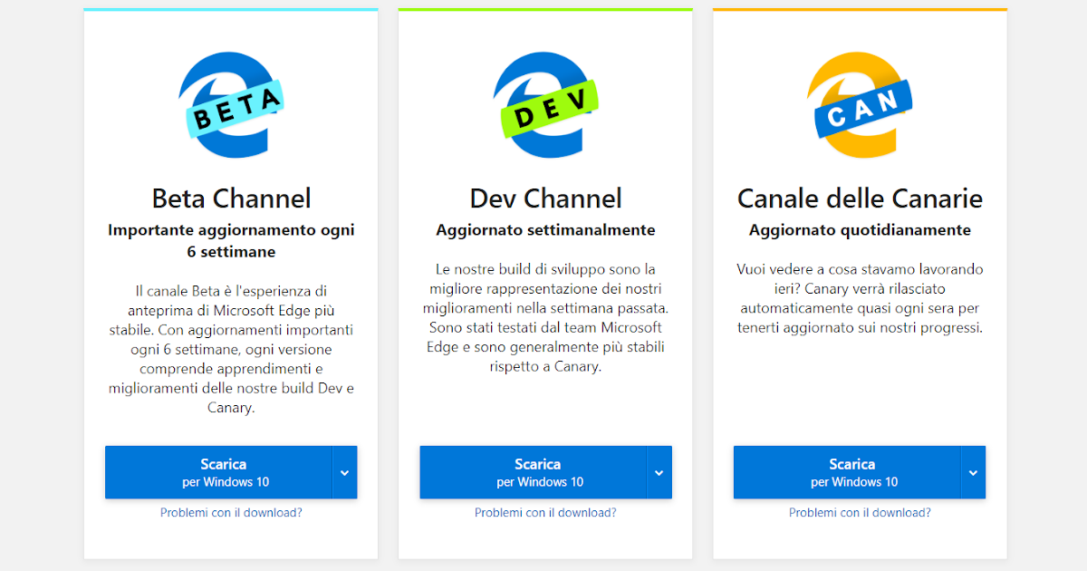 Microsoft Edge Beta disponibile ufficialmente