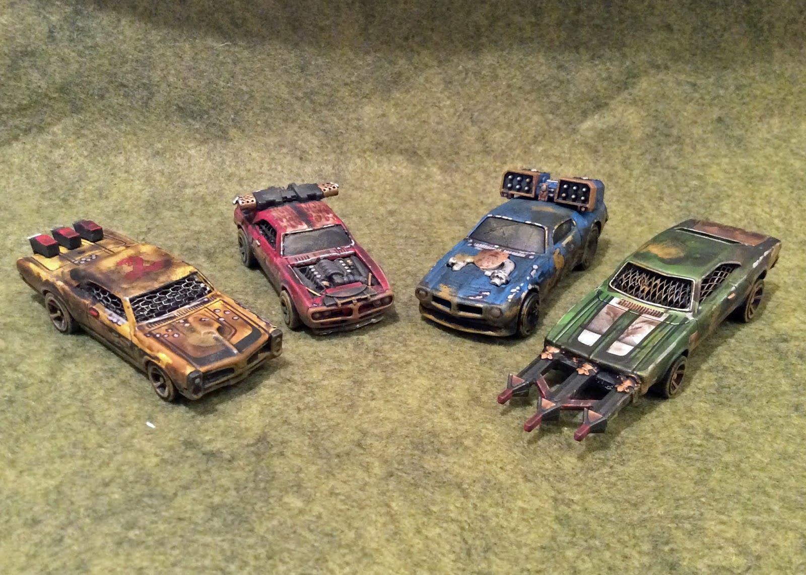 Mezmaron's Lair: Gaslands - First Four Vehicles Finished