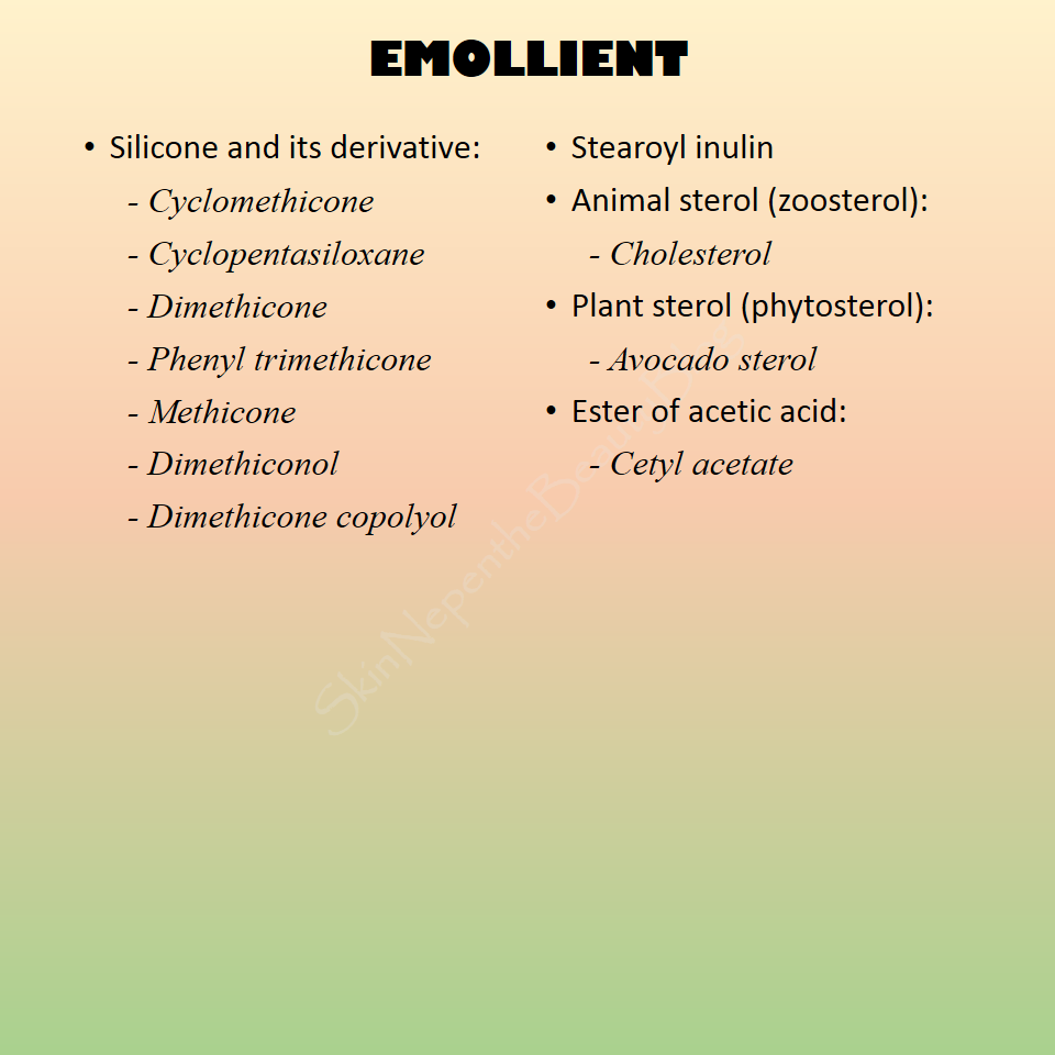 Beauty Note | Emollient Ingredient
