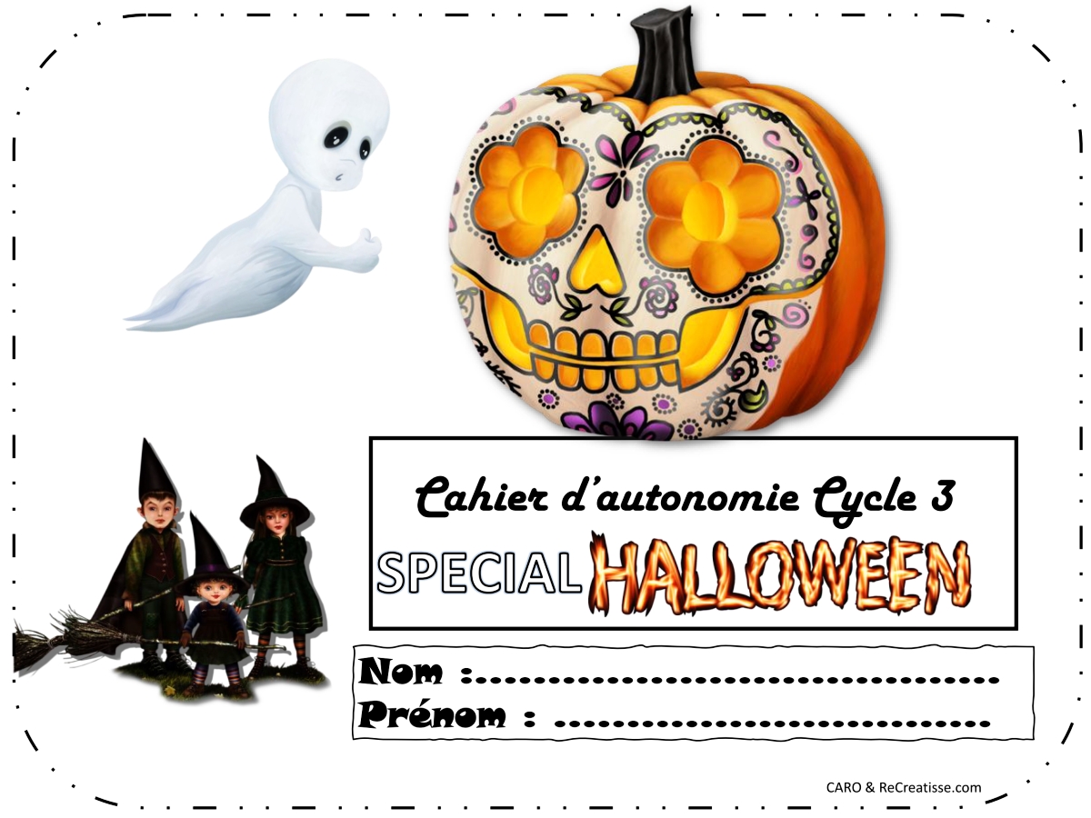 31 cahiers d'activités gratuits pour Halloween + bonus