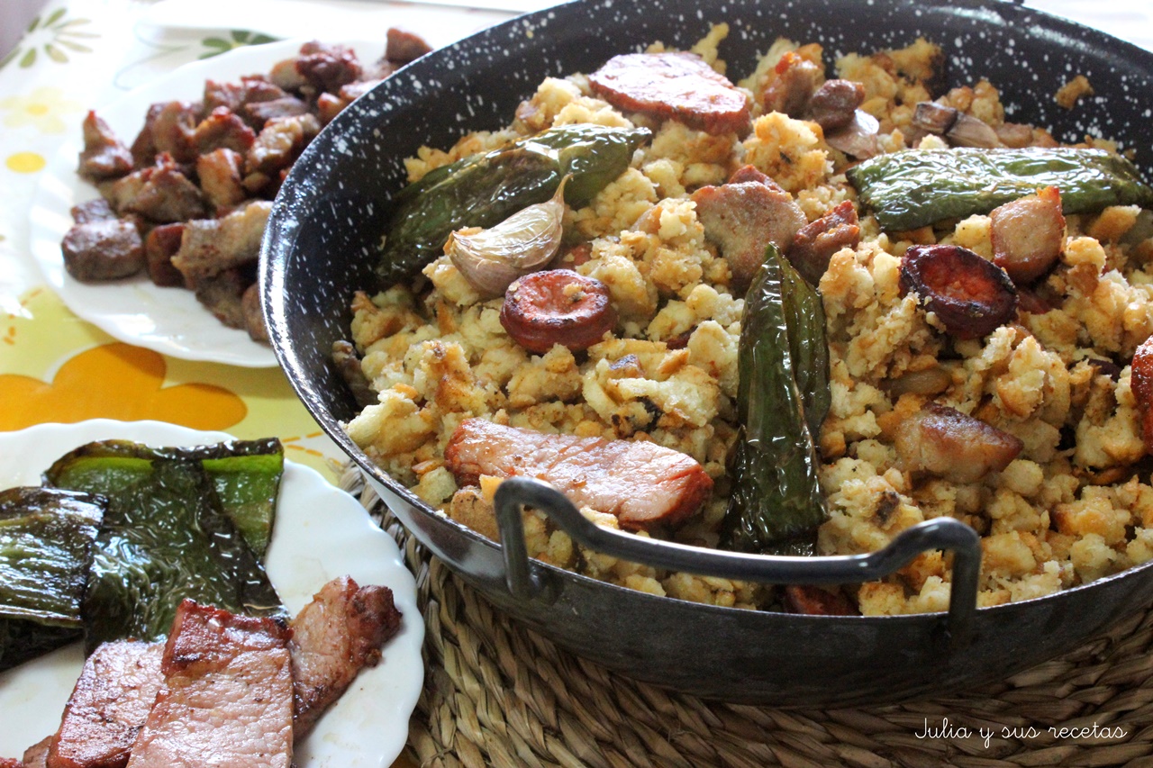 JULIA Y SUS RECETAS: Migas manchegas, del abuelo Pepe