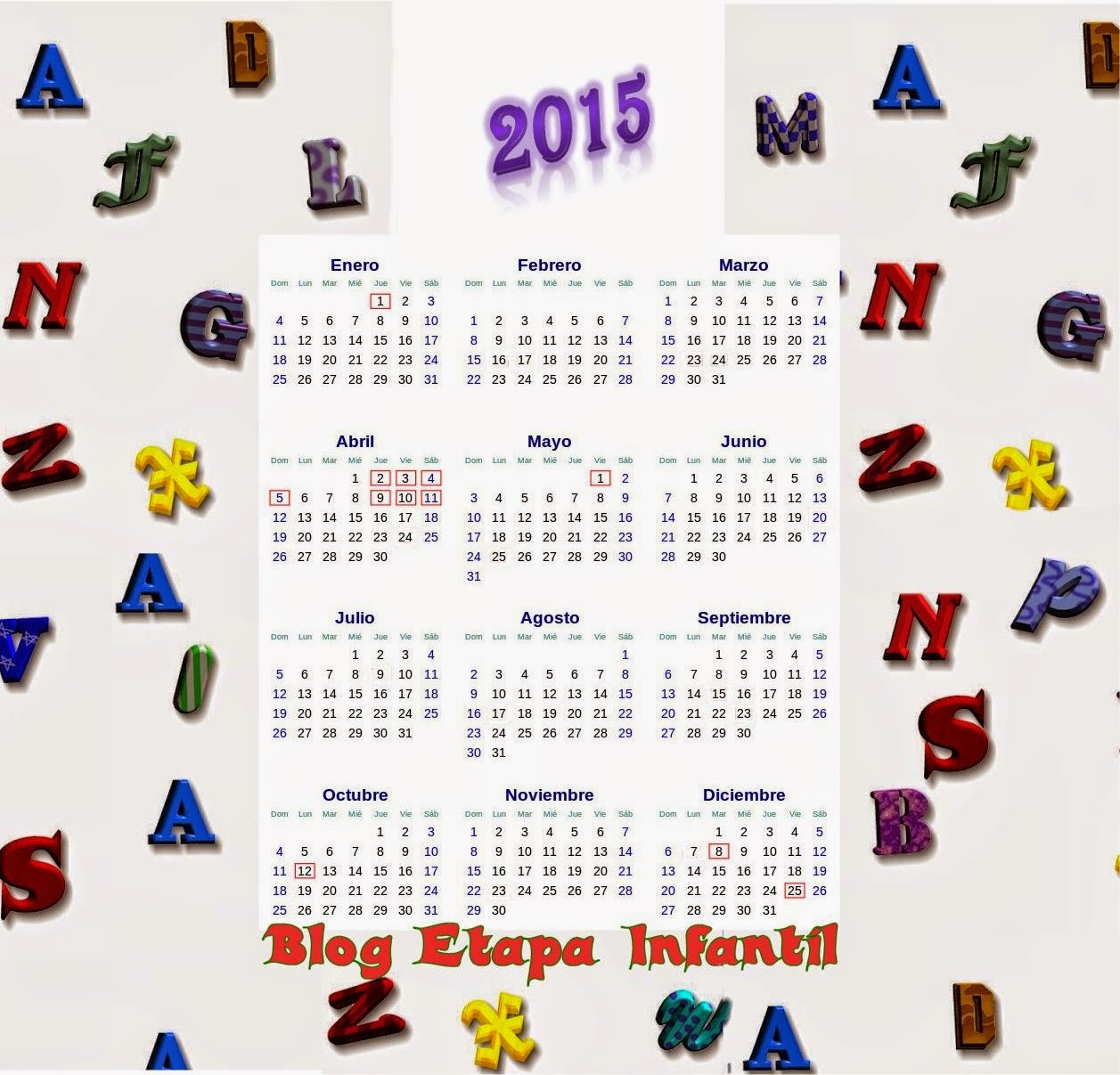 Educación Infantil: enero 2015