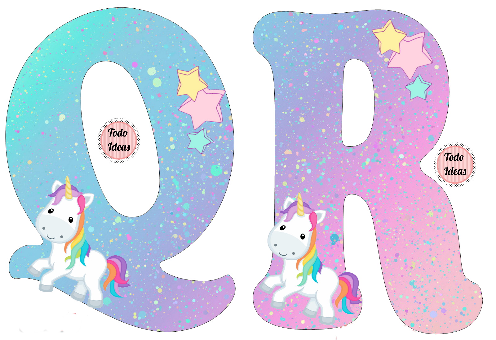 BLOG TODO IDEAS Y MAMI ES DIVERTIDA: ABECEDARIO UNICORNIO