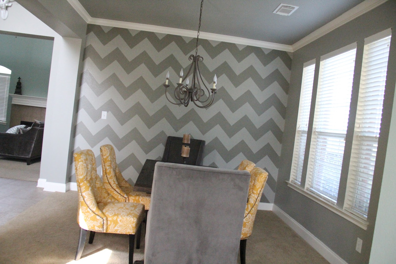 The Chronicles of Ruthie Hart: DIY Chevron Wall
